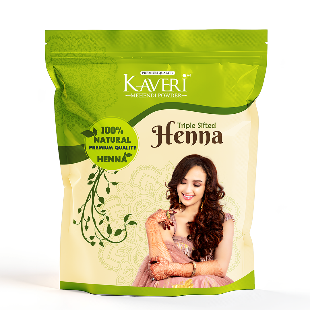 Kaveri Triple Sifted Mehendi Powder 100% Natural Henna Powder for Hair